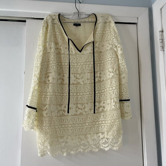 Talbots | Tops | Xl Talbots Tunic Lace Top | Poshmark